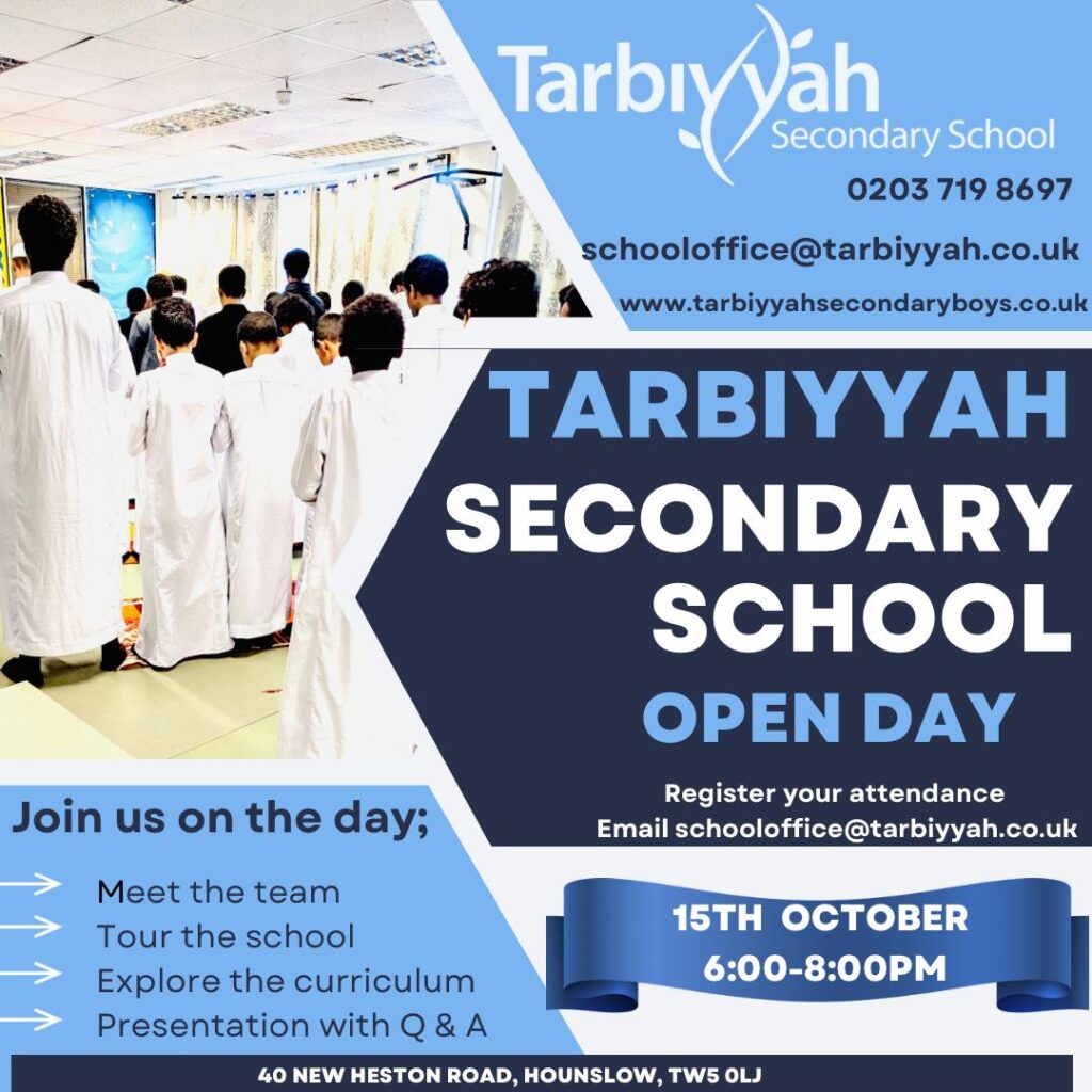 Home - Tarbiyyah Secondary School | An Islamic faith school for boys